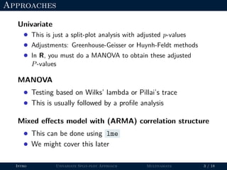 Repeated measures analysis in R | PDF