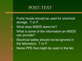 Comprehensive Laboratory Safety Training: Procedures, Equipment, and ...