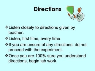 Lab Safety | PPT | Law