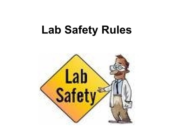 Lab Safety Rules | PPT | Chemistry | Science