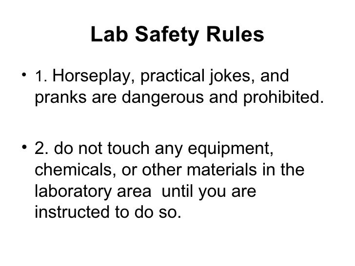 Lab Safety Rules