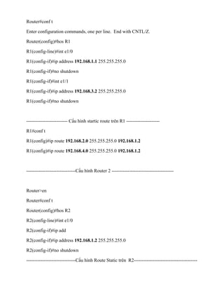 Lab static-route | DOC