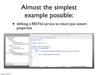 Lab swe-2013intro jax-rs | PPT