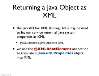 Lab swe-2013intro jax-rs | PPT