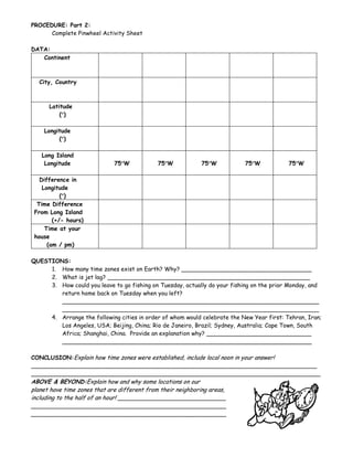 Lab time zones - | PDF