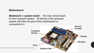 Computer system Inside the System Unit Processor | PPTX