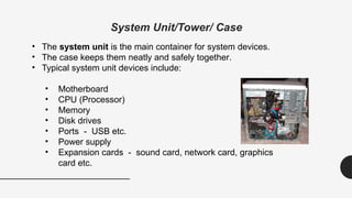 Computer system Inside the System Unit Processor | PPTX