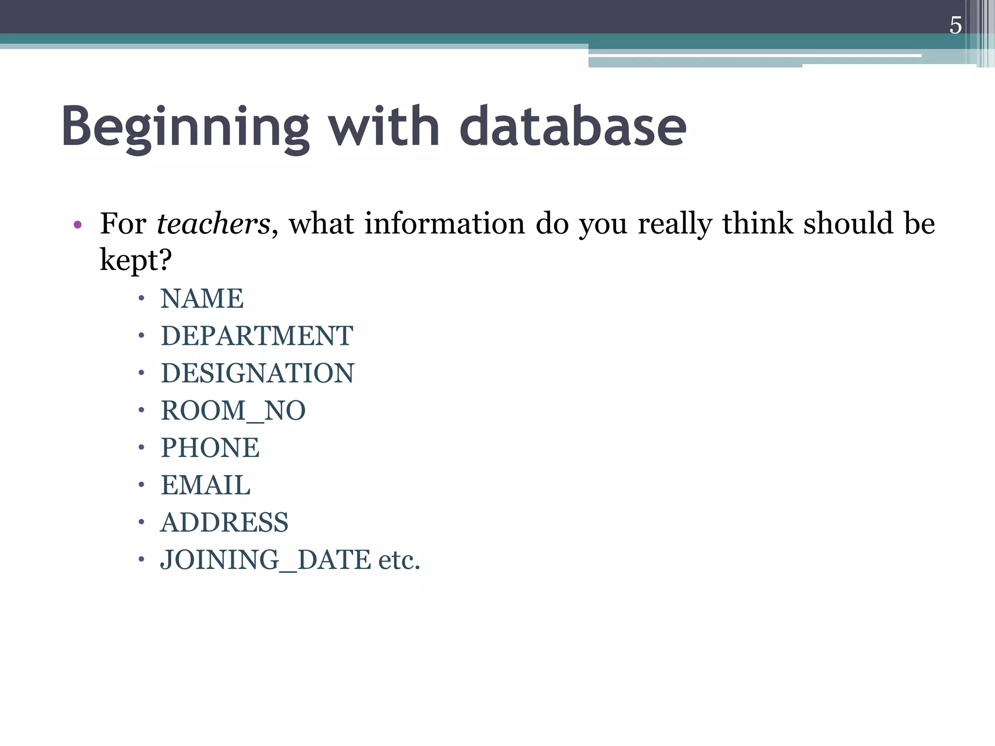 RDBMS Lab01 beginning with-database (UIU) | PPT RDBMS Lab01 beginning with-database (UIU) | PPT