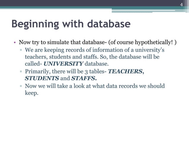 RDBMS Lab01 beginning with-database (UIU) | PPT