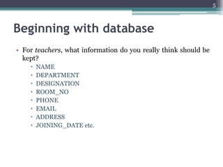 RDBMS Lab01 beginning with-database (UIU) | PDF