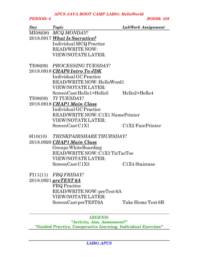 LAB01 Hello World - Boot Camp | PDF