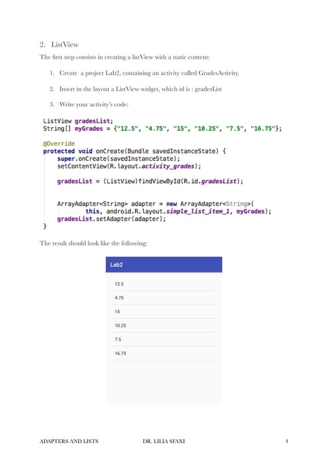 Lab2-android | PDF | Programming Languages | Computing