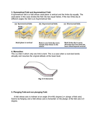 Fold and its classification | DOCX