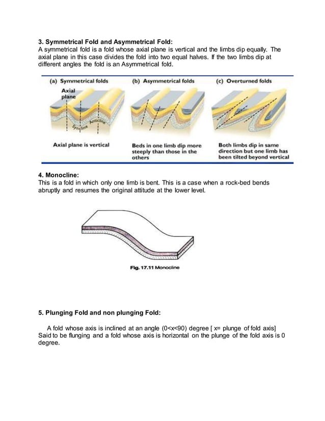 Fold and its classification | DOCX