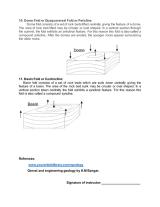 Fold and its classification | DOCX