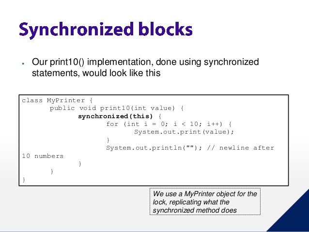 Java Thread Synchronization Java Thread Synchronization