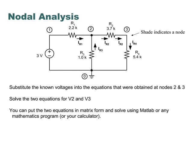 kvl kcl- nodal analysis | PPT | Physics | Science