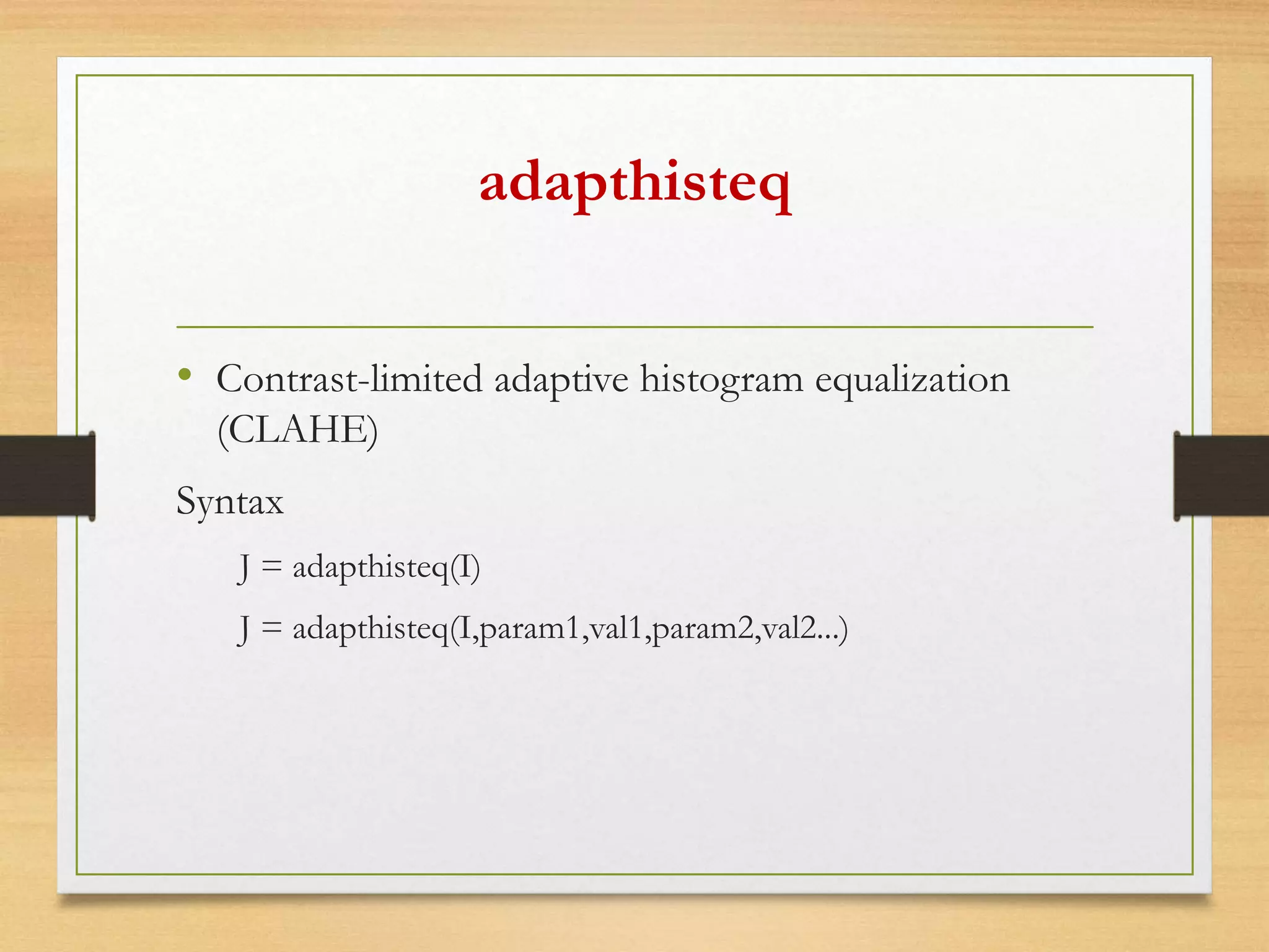 Digital Image Processing (Lab 05) | PPT