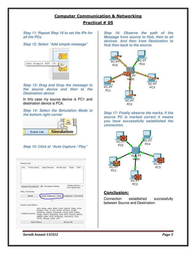 Step by Step guide to set up a simple network in Packet Tracer | PDF | Computer Networking ...