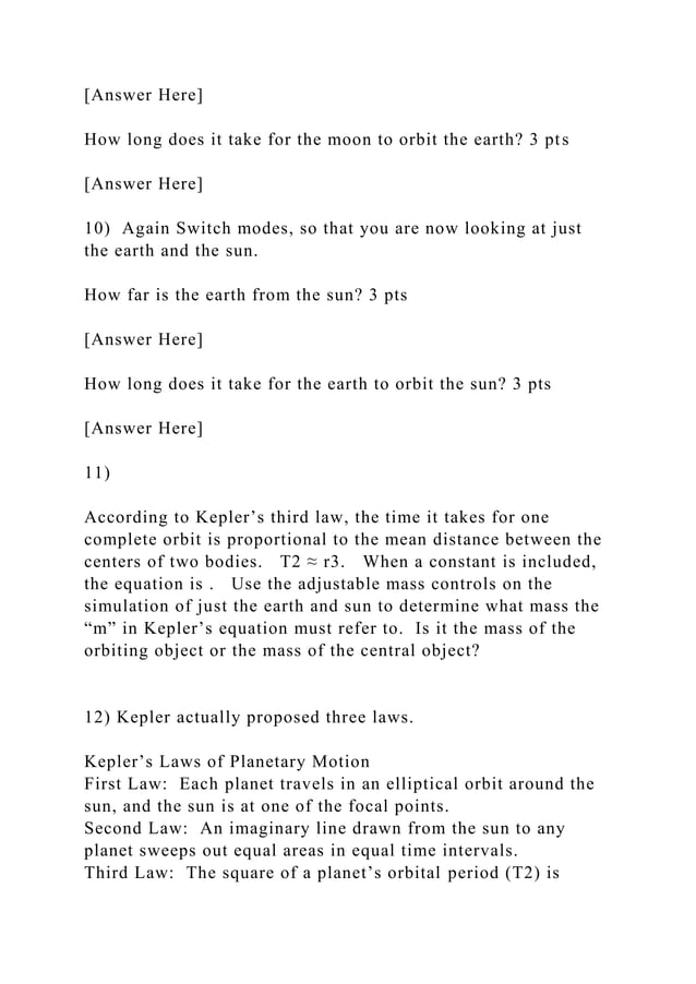 Lab 05 – Gravitation and Keplers Laws Name __________________.docx