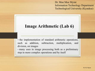 Digital Image Processing (Lab 06) | PPTX