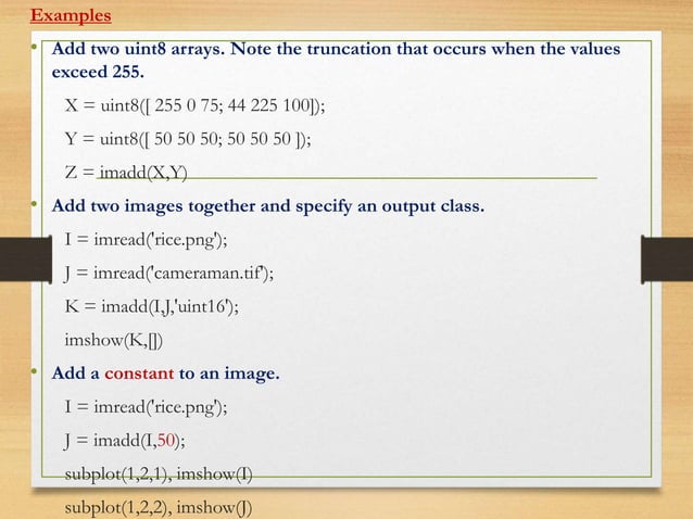 Digital Image Processing (Lab 06) | PPTX