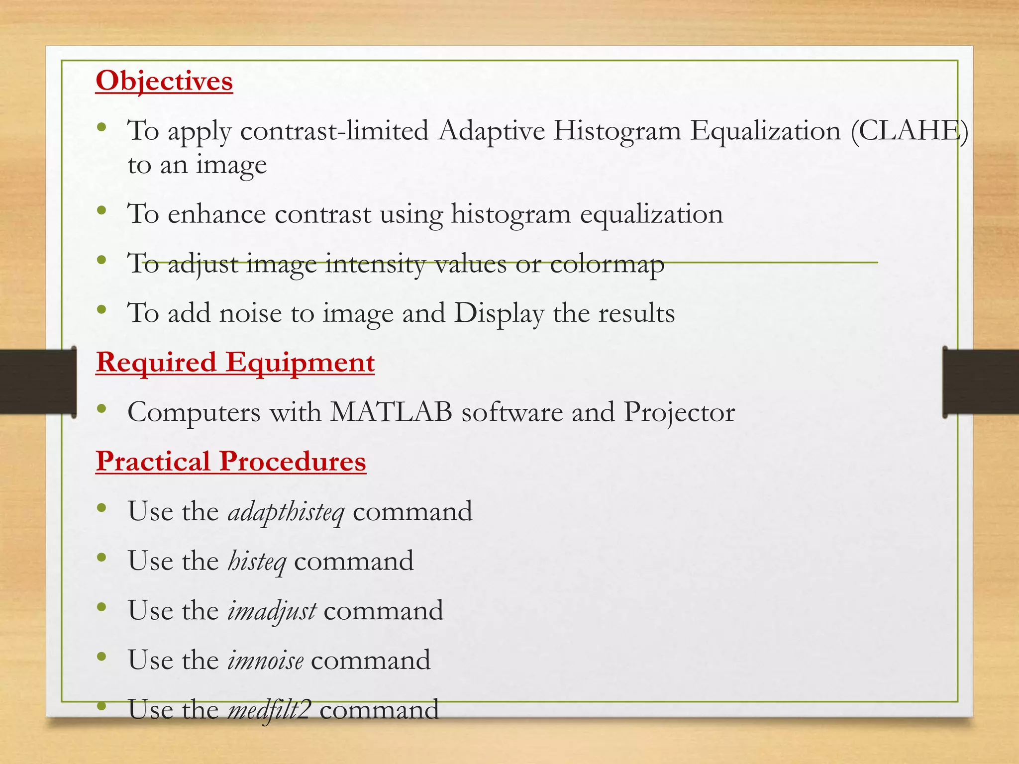Digital Image Processing (Lab 07) | PPT