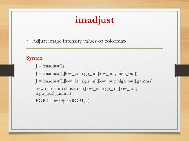 Digital Image Processing (Lab 07) | PPT