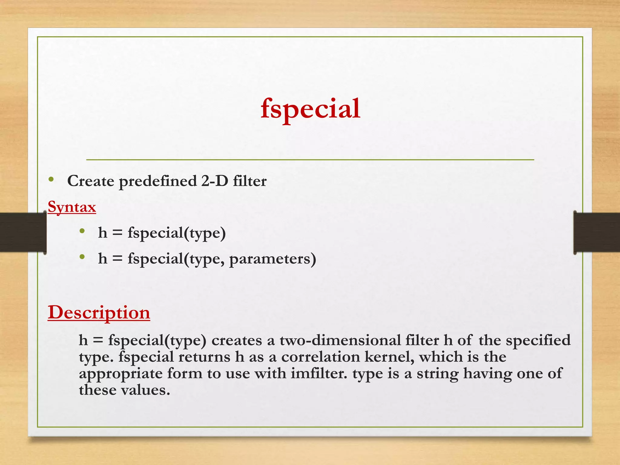 Digital Image Processing (Lab 08) | PPT