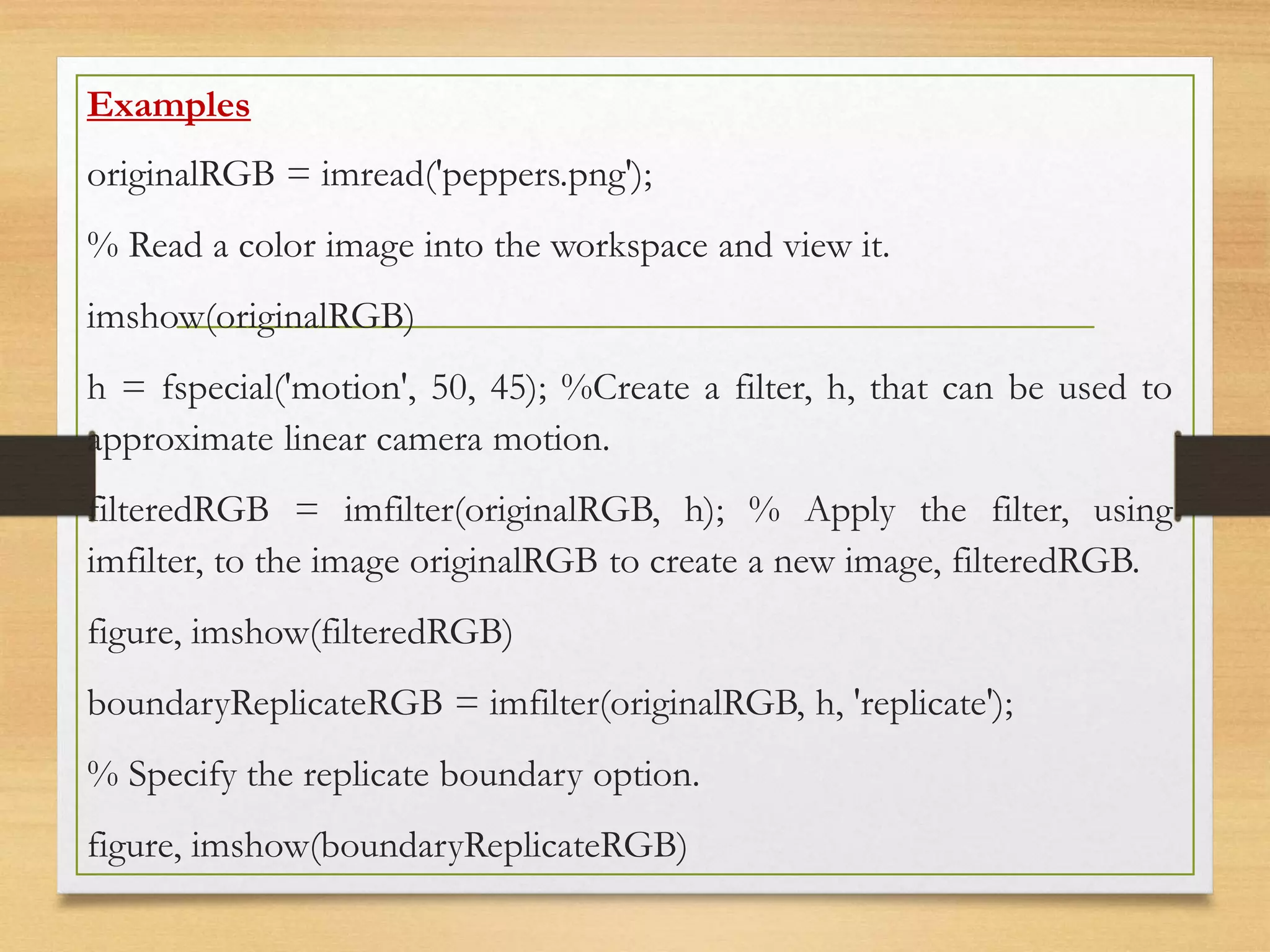 Digital Image Processing (Lab 08) | PPT