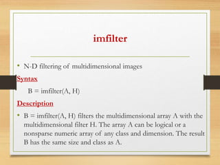 Digital Image Processing (Lab 08) | PPT