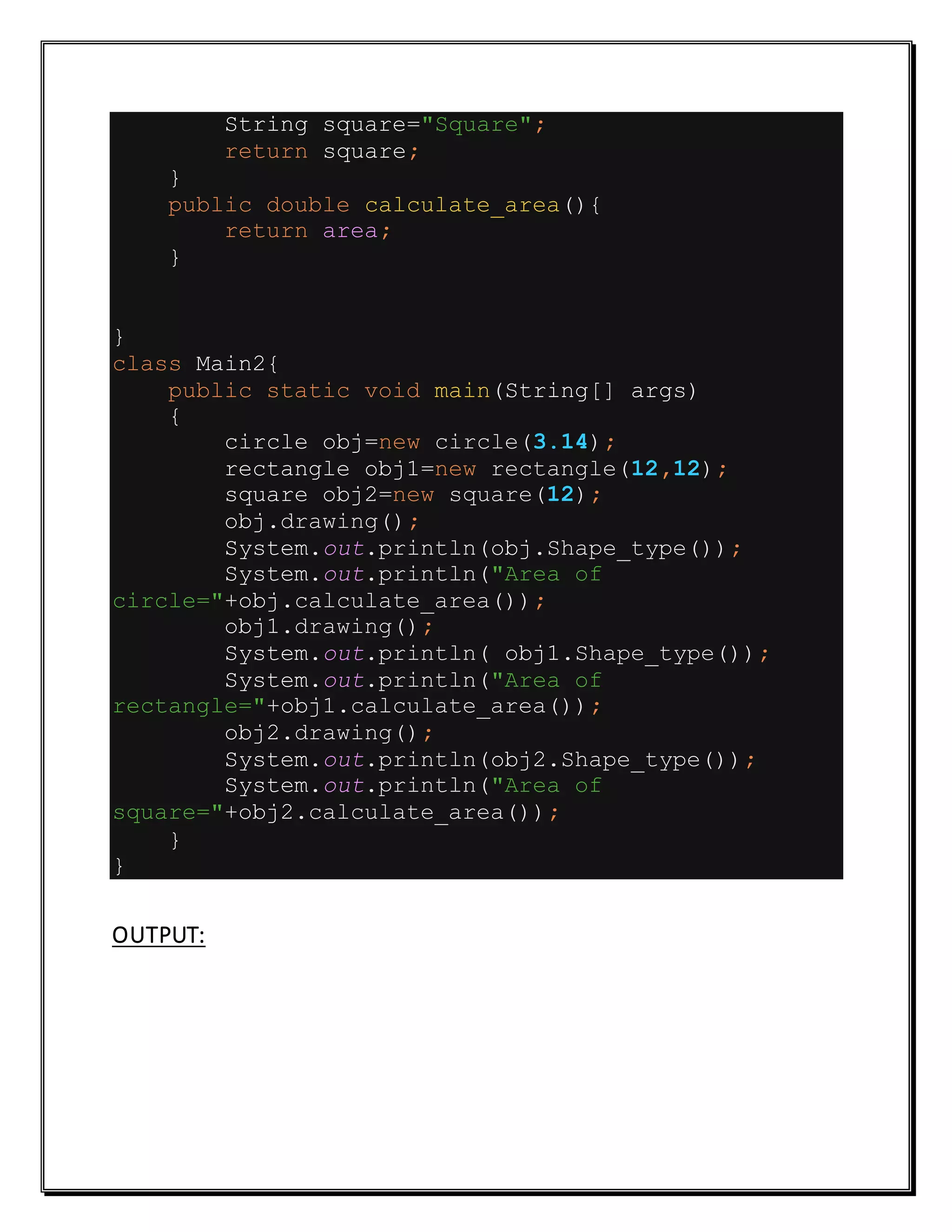 Abstract Classes Interface Exceptional Handling Java | PDF
