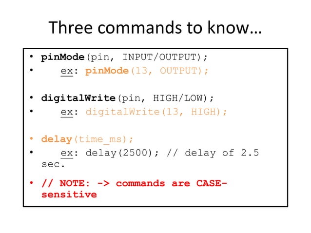 Arduino Programming Familiarization | PPTX | Programming Languages | Computing
