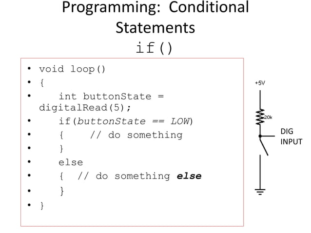 Arduino Programming Familiarization | PPTX | Programming Languages | Computing