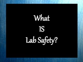 Lab 0-A Lab Safety Training | PDF | First Aid | Injuries
