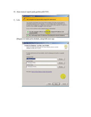 Lab 1.1 Install Active Directory Dan DNS Pada Windows Server | DOC