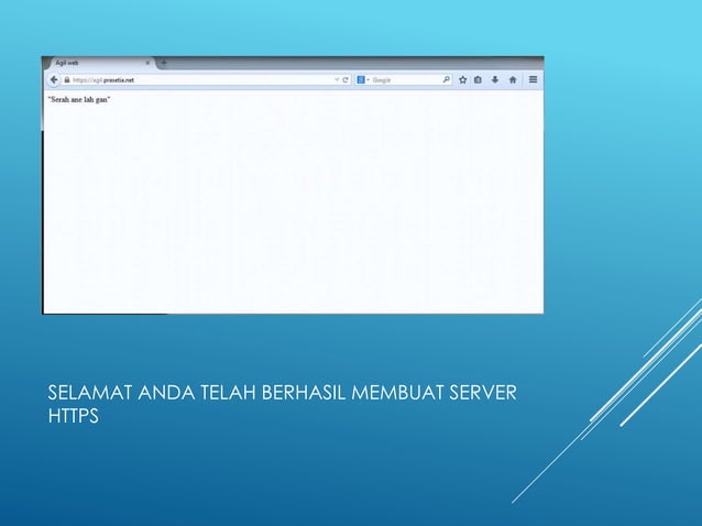 Lab 1.6 Cara Membuat HTTPS Pada Windows Server | PPT