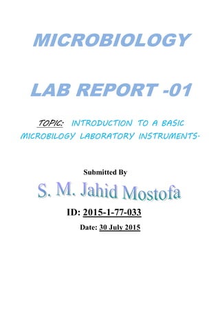 Instrument of micro lab | PDF
