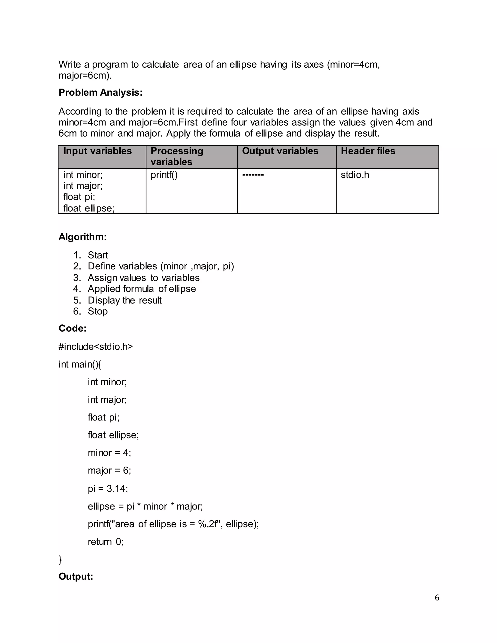 C programming Lab 1 | DOCX