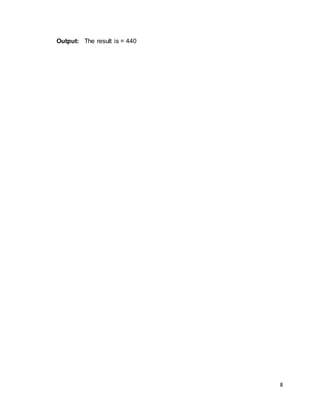 C programming Lab 1 | DOCX