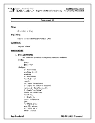 Introduction of Linux | PDF