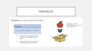 Python Lab Notes in PowerPoint Presentation | PPT