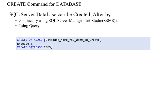 database management system: sql commands lab sql | PPTX