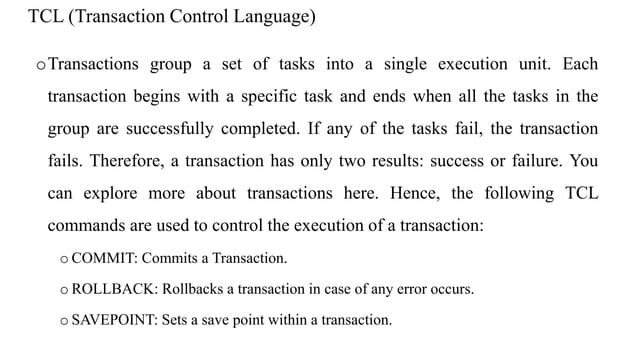 database management system: sql commands lab sql | PPTX
