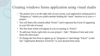 Introduction to C# (ADO.NET) and windows Form Applications.pptx