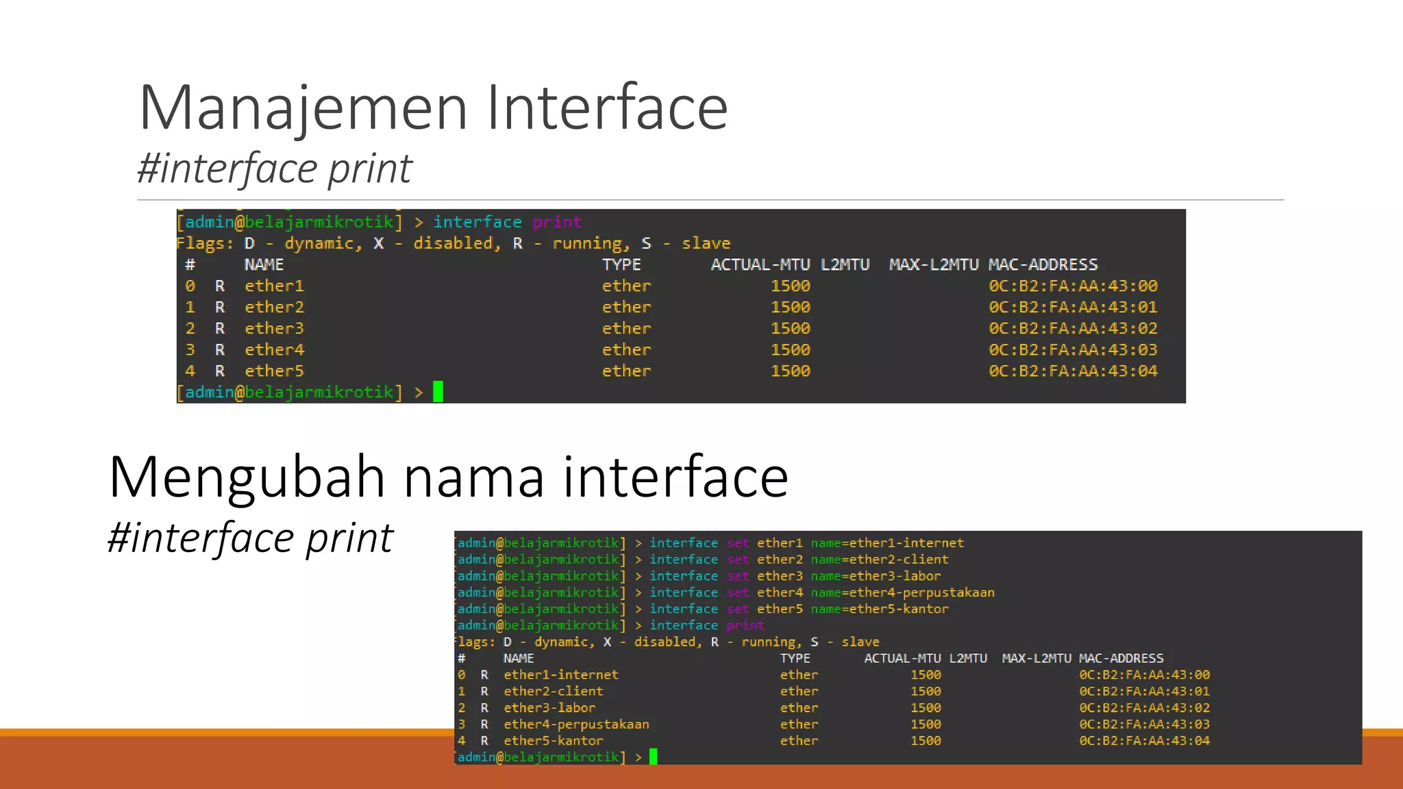 Lab1 basic router-os configuration | PDF