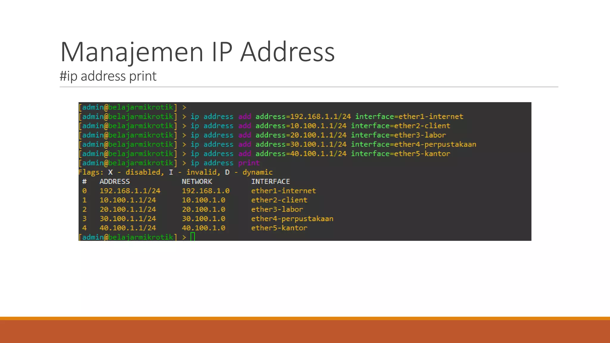 Lab1 basic router-os configuration | PDF