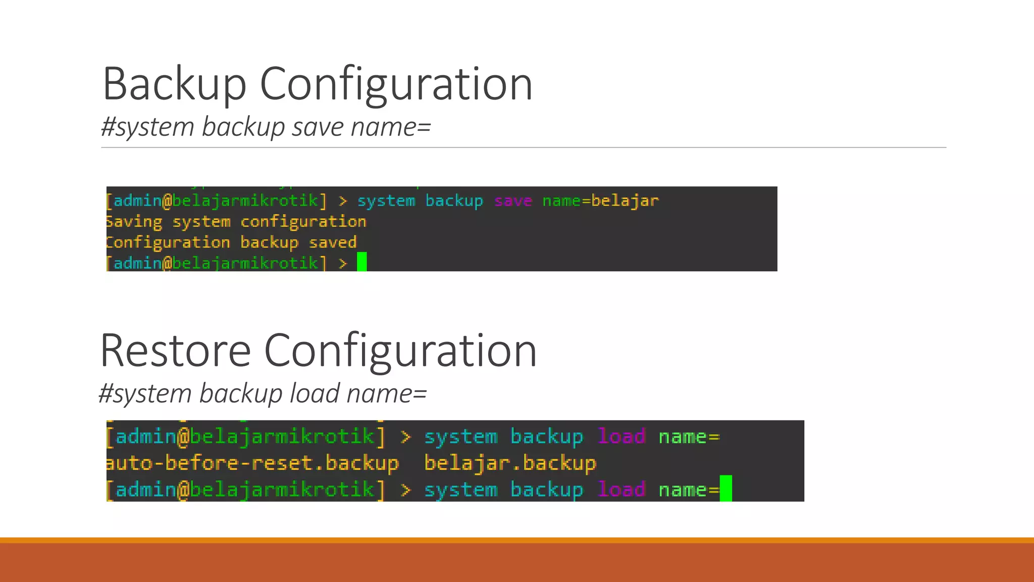 Lab1 basic router-os configuration | PDF