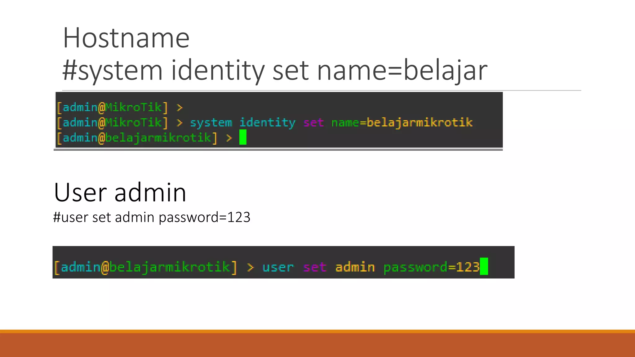 Lab1 basic router-os configuration | PPT | Free Download