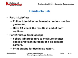 Lab 1 data acquisition fundamentals | PPT